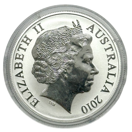 Strieborná minca 1 Oz Australian Kangaroo 2010 | zlateno |The Perth Mint